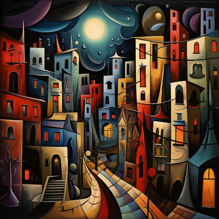 City Lights - Bob Rupp - Digital Art & AI, Buildings & Architecture ...