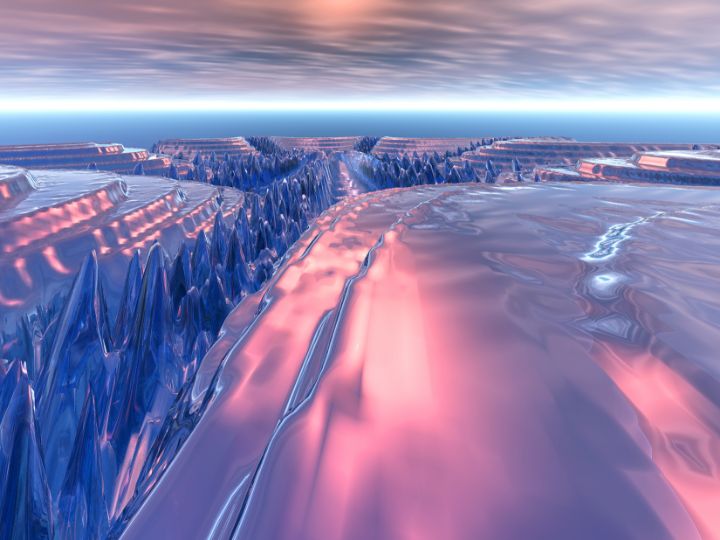 Fractal Glacier Landscape - Perkins Designs - Digital Art & AI ...