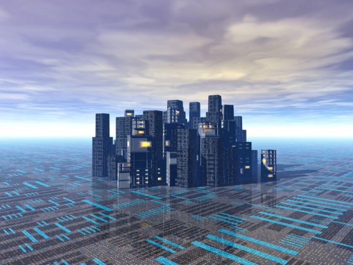 Futuristic City Scene - Perkins Designs - Photography, Buildings ...