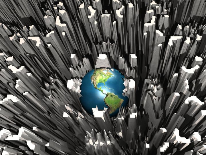 Abstract Planet Earth - Perkins Designs - Digital Art & AI, Abstract ...