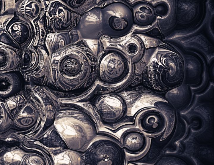 Round Reflections - Perkins Designs - Digital Art & AI, Abstract ...