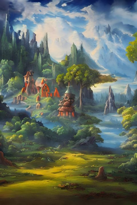 Fantasy Landscape - Cloud Digital Art - Digital Art & AI, Fantasy ...