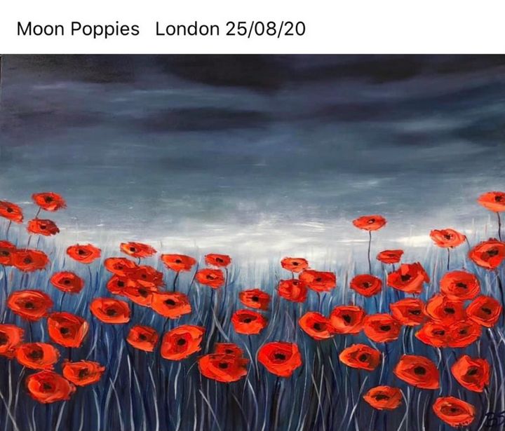 Moon poppies - Bogumil Staciwa - Paintings & Prints, Flowers, Plants ...