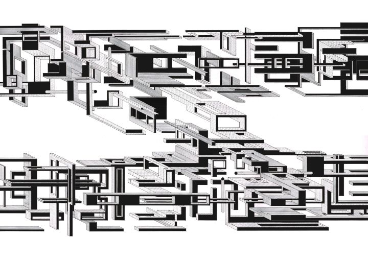 Two Horizons - David Boyd Drawings - Drawings & Illustration, Buildings ...