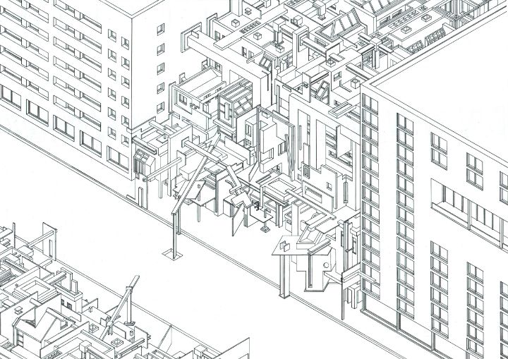 Infill - David Boyd Drawings - Drawings & Illustration, Buildings ...