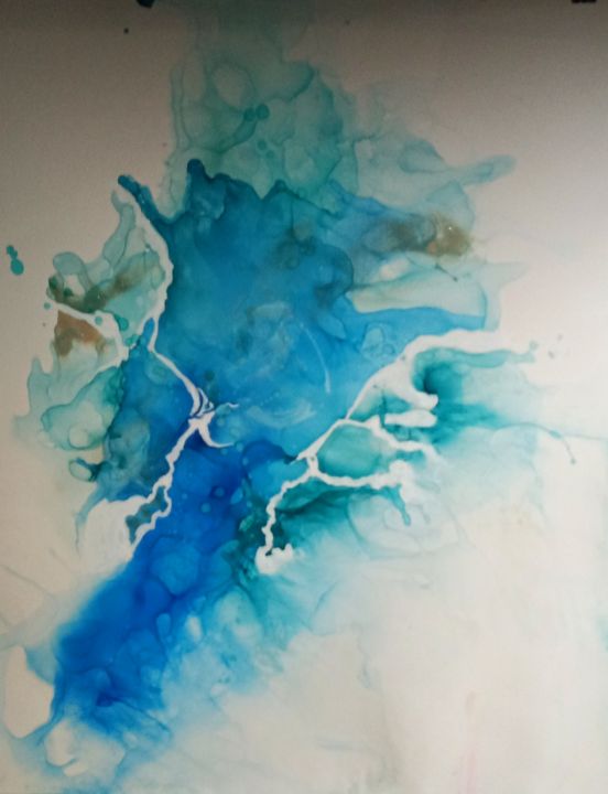 Breezy blue - Jase One Originals - Paintings & Prints, Abstract, Other ...