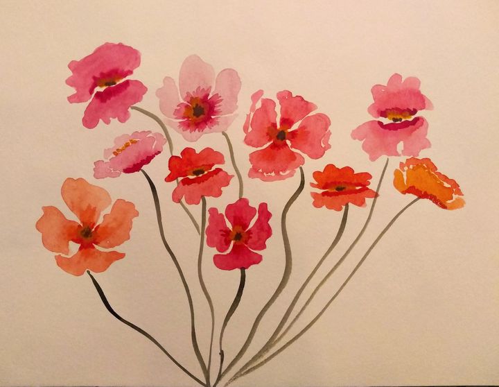 Loose flowers - Mitzi Lima - Paintings & Prints, Flowers, Plants ...