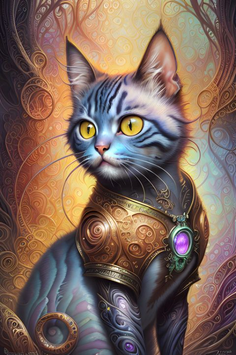 Cat - Fantasy Art - 07PGRVAP - Zoran Chokullov - Digital Art & AI ...