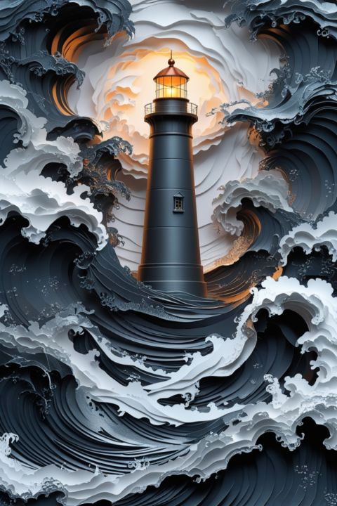 Light house tower - hit fit collection - Digital Art & AI, Buildings ...