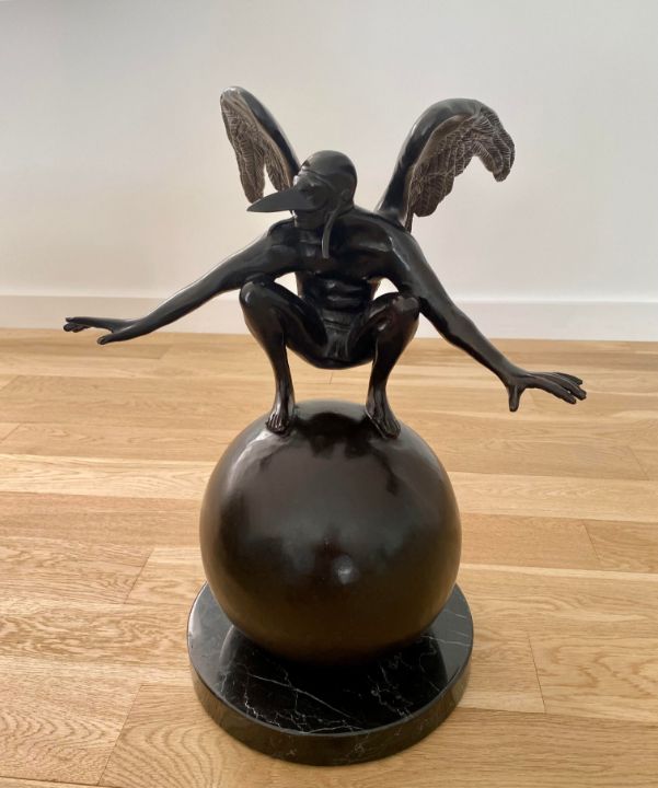 Birdman Sculpture in Bronze - AmbientesUS Design E-Shop - Sculptures ...