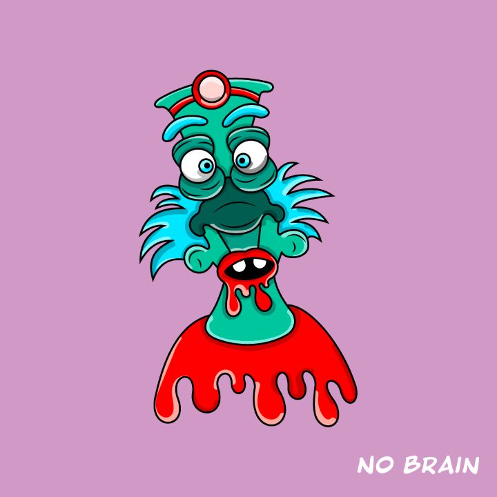 No Brain - Paintings & Prints