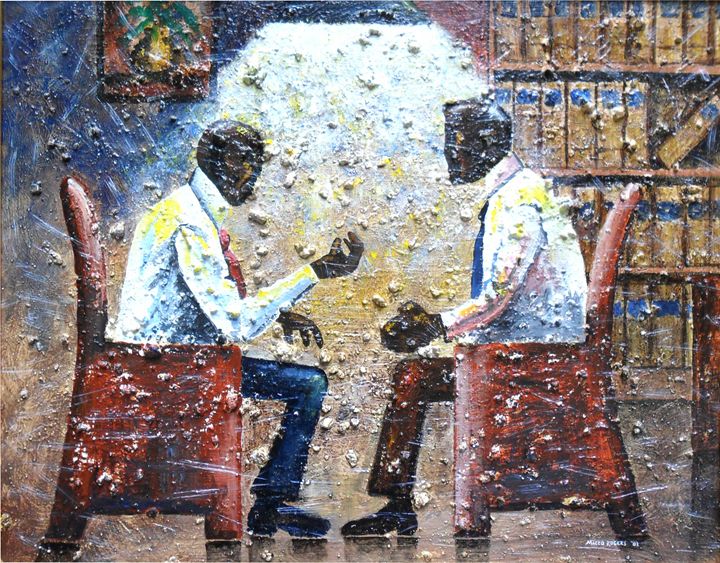 The Meeting - Maceo Rogers - Art - Paintings & Prints, Politics ...