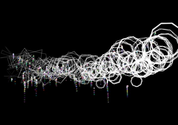 Simply Complex - Line&Dots - Digital Art & AI, Abstract, Geometric - ArtPal