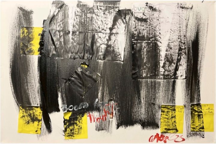 room for thoughts - Clemens - Paintings & Prints, Abstract, Collage ...