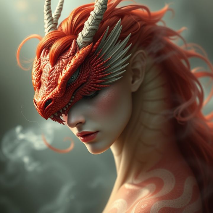 Fire Spirit - Dark Light - Digital Art & AI, Fantasy & Mythology ...