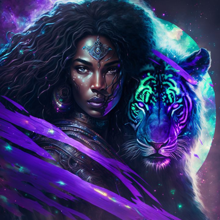 Canvas/ Wall Art Purple Star Queen 3 - Awesome Wall Art - Paintings ...