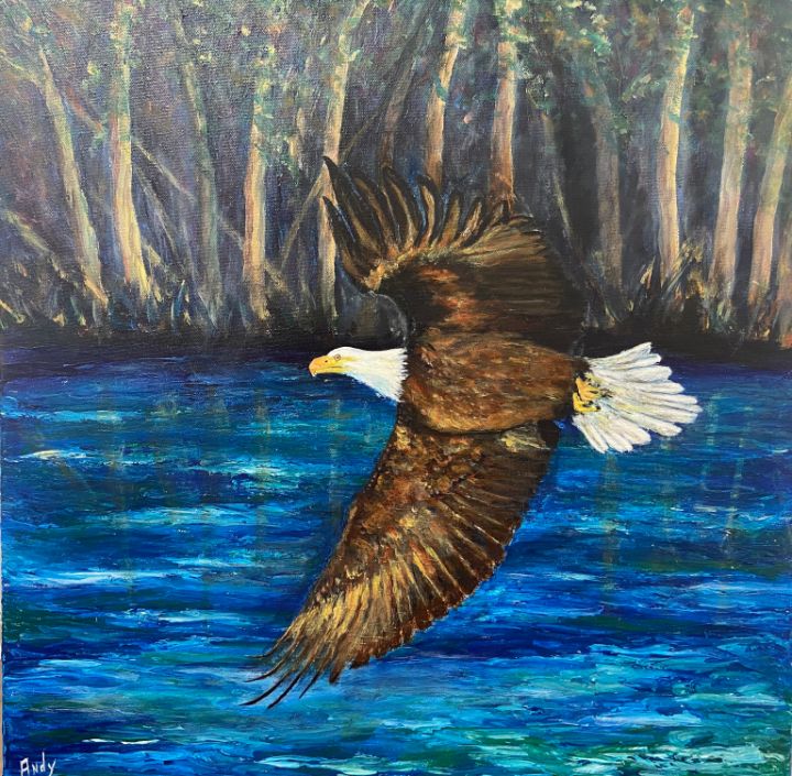 The American Bald Eagle - FineArtbyAndy - Paintings & Prints, Animals ...