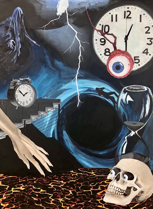 Demons Of Time - Breanna M - Paintings & Prints, Abstract, Other ...