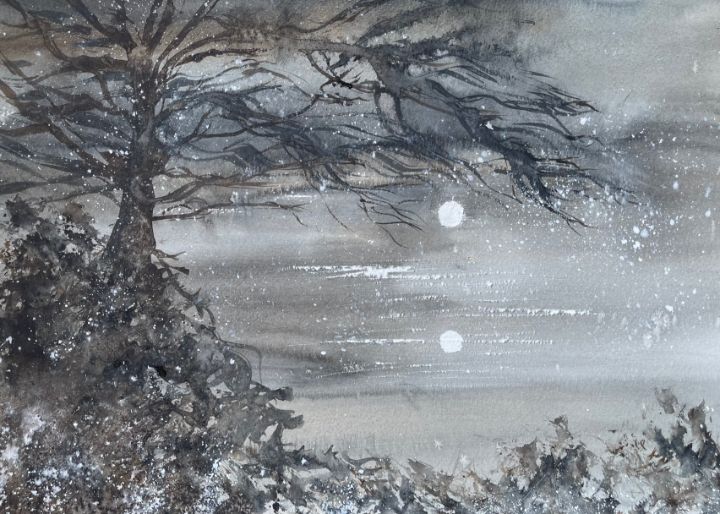 Silvery Moon - www.JillSimpsonStudio.com - Paintings & Prints ...