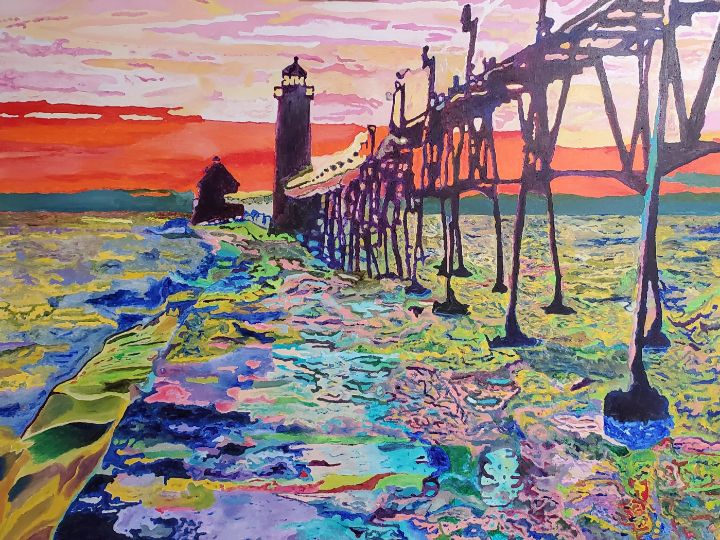 Michigan Lake Lighthouse - MadirArtWork - Paintings & Prints ...