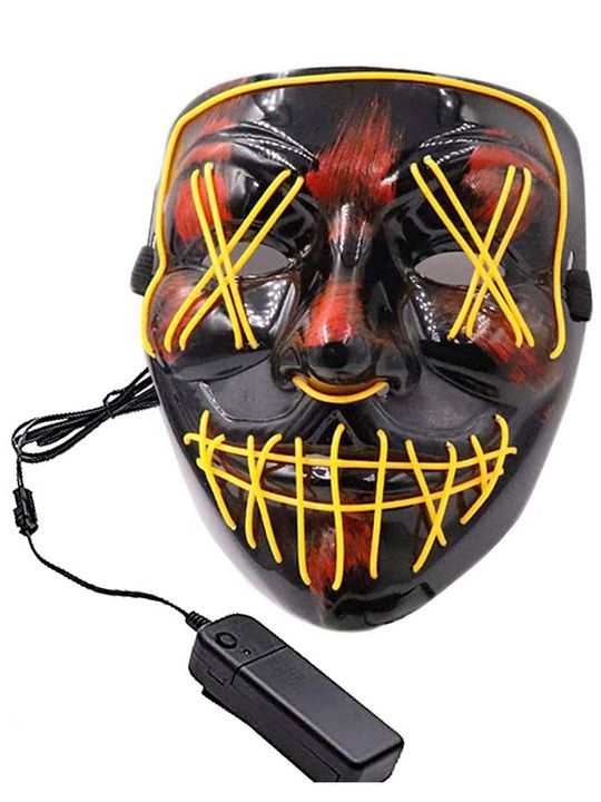 Yellow LED mask - Anonymous.entertainment - Crafts & Other Art ...