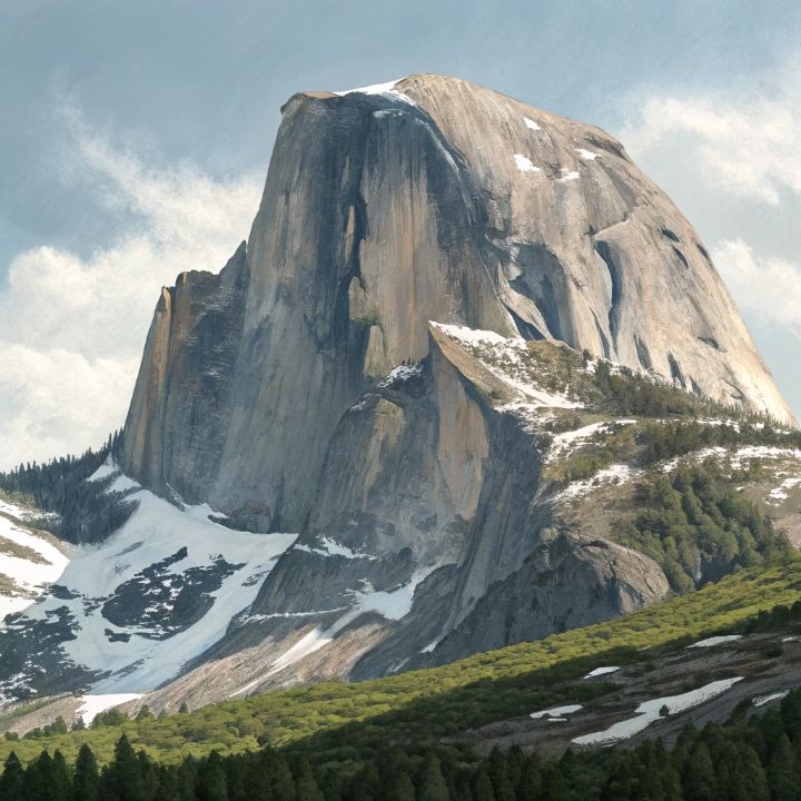 : Majestic Half Dome - LAARAZOOM - Digital Art & AI, Landscapes ...