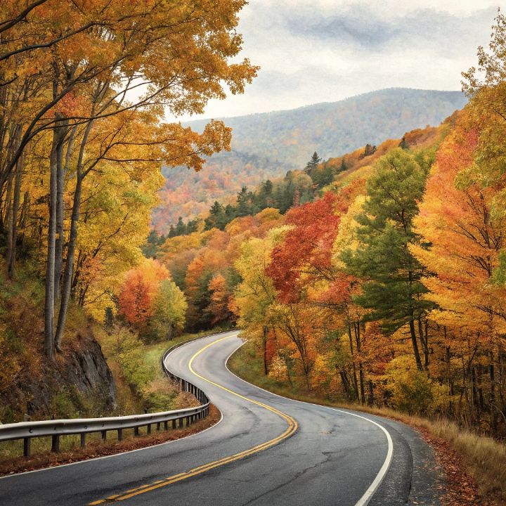 Autumn's Grandeur on the Parkway - LAARAZOOM - Digital Art & AI ...