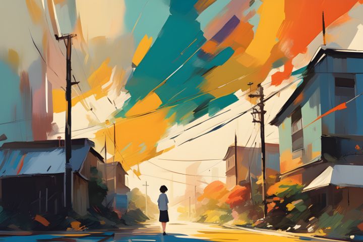 Vibrant Reverie - ArtFusion - Drawings & Illustration, Abstract, Color ...