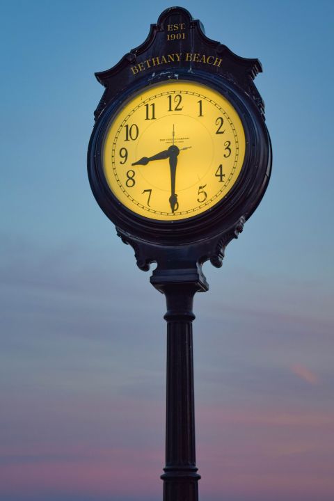 Bethany Beach Boardwalk Clock - Adrienne Bello Photography ...