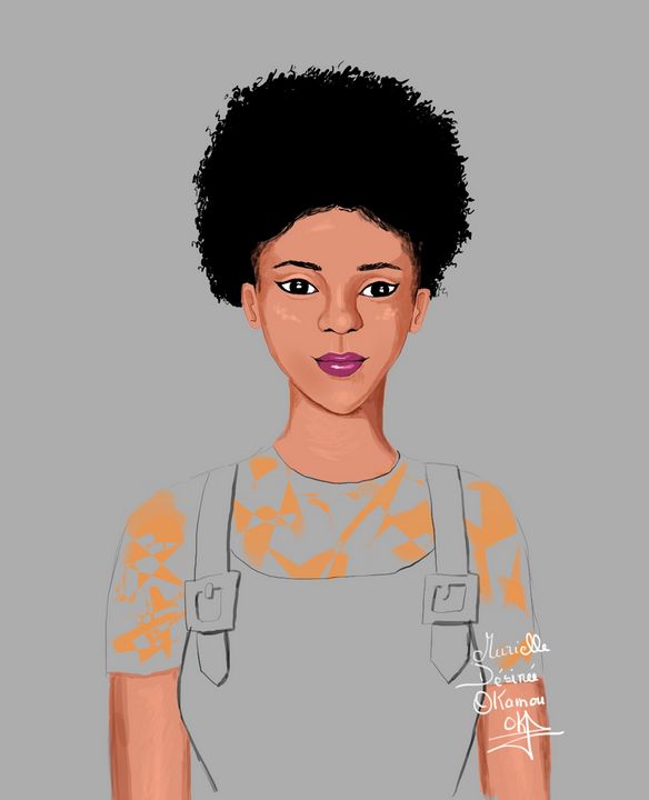 Grey Girl - Abayo - Drawings & Illustration, People & Figures ...