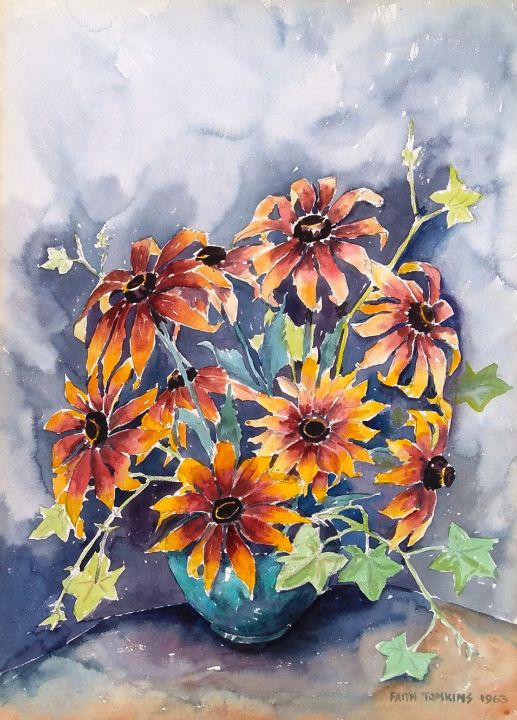 African Daisies - Oliver T. Spedding - Paintings & Prints, Flowers ...