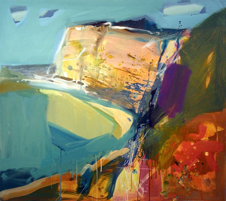 Mesečev zaliv - Jure Cihlar - Paintings & Prints, Abstract, Landscape ...