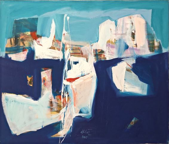 Modra dominanta - Jure Cihlar - Paintings & Prints, Abstract, Landscape ...
