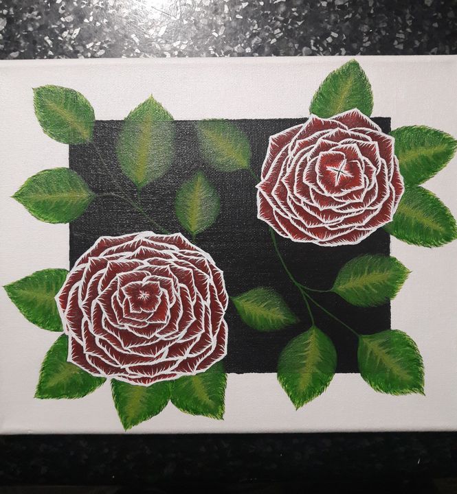 Floral Duet #1 - EnchantedIvyArtwork - Paintings & Prints, Flowers ...