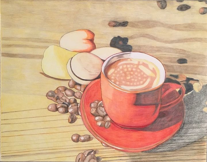 Coffee Beans. - Raymond Samuel - Drawings & Illustration, Still Life ...