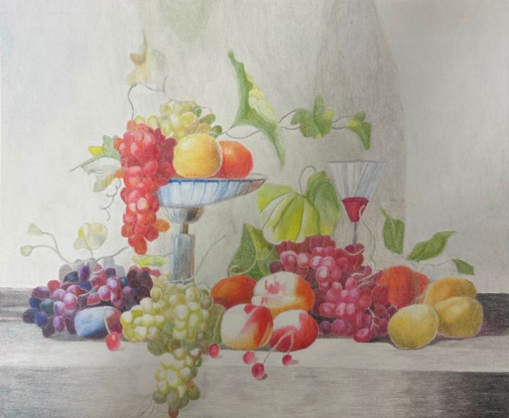 Plentiful - Raymond Samuel - Drawings & Illustration, Still Life, Food ...