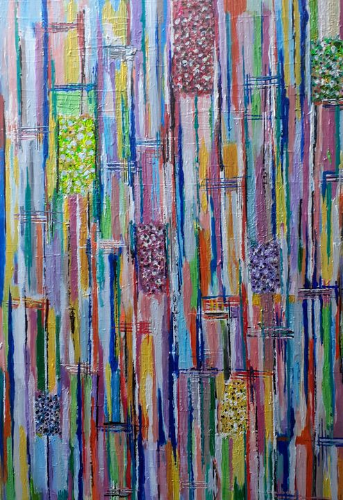 Abstract colourful windows - artbysanisa - Paintings & Prints, Abstract ...
