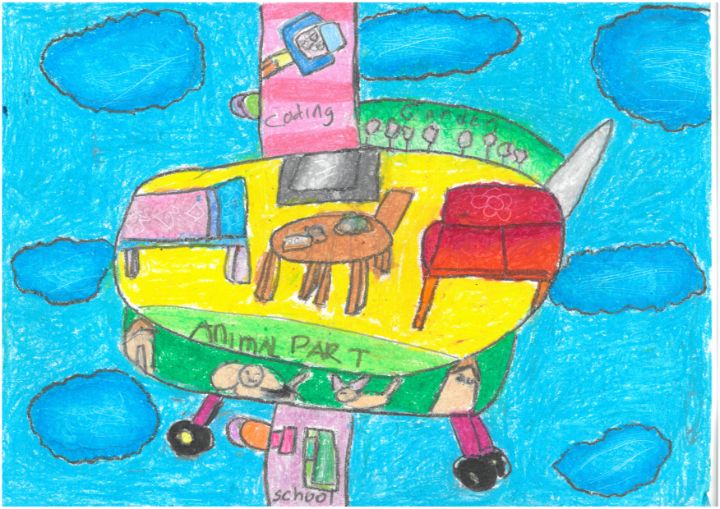 My Dream Space Ship - Abigail - Drawings & Illustration, Vehicles ...