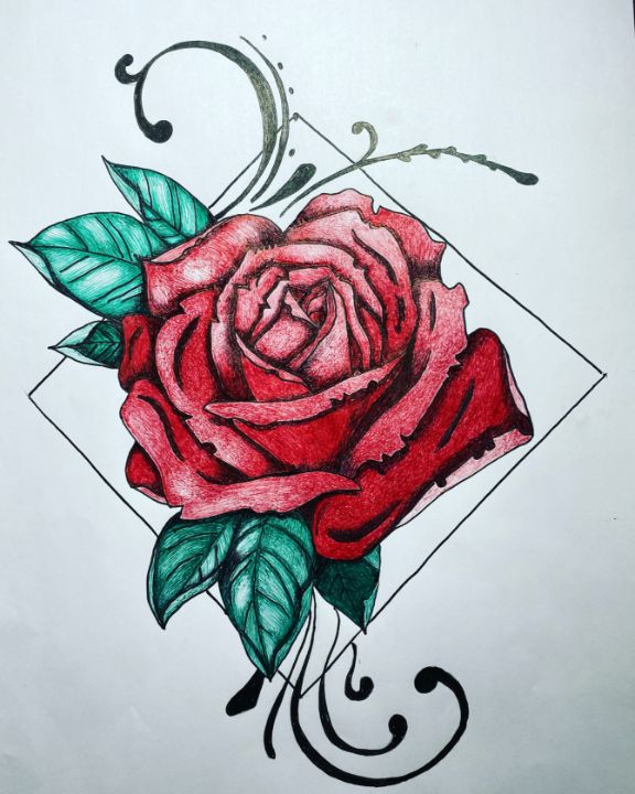 The Rose - Tim Boykin's Art - Drawings & Illustration, Flowers, Plants ...