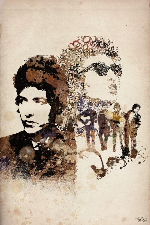Bob Dylan #1 - Portraits by Igor Moura - Digital Art & AI, People ...
