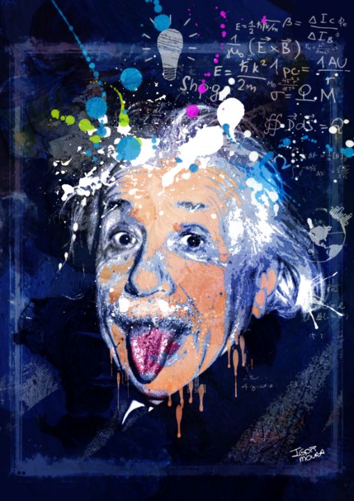 Einstein - Portraits by Igor Moura - Digital Art & AI, People & Figures ...