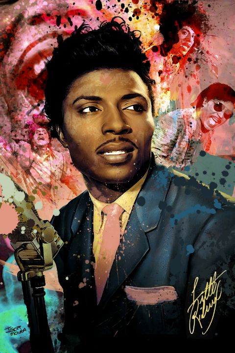 Little Richard - Portraits by Igor Moura - Digital Art & AI, People ...