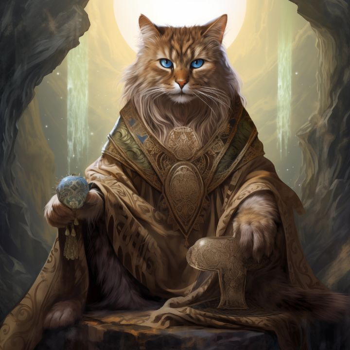 Sage cat - VedMedich - Digital Art & AI, Fantasy & Mythology, Space ...