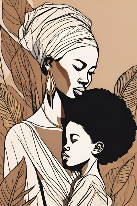 Line and Soul – The Spirit of Africa - Desert moon studios - Paintings & Prints, Ethnic ...
