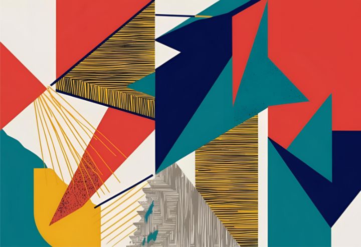 Modern Geometric Abstraction - Desert moon studios - Digital Art & AI ...