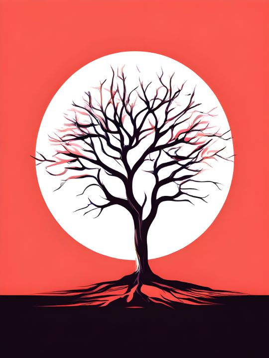 Lunar Roots - Art-shop - Digital Art & AI, Flowers, Plants, & Trees ...