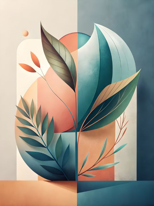 Nature's Harmony - Art-shop - Digital Art & AI, Abstract, Landscape ...