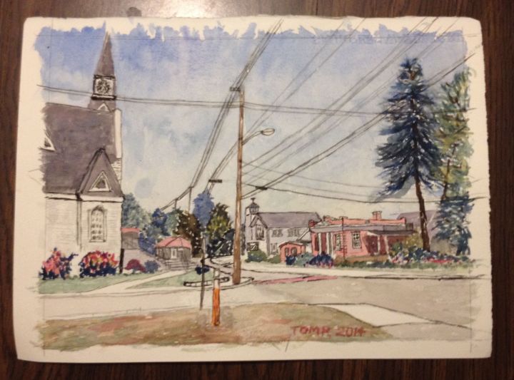 The Falls center North Attleboro - TomR Water Colors - Paintings ...