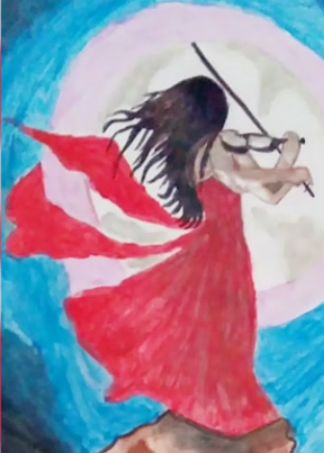 Violin beauty - Farheen art - Drawings & Illustration, Fantasy ...