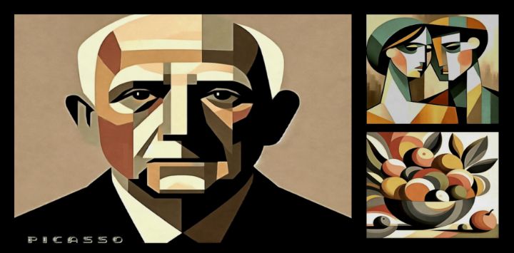 Picasso - In The Style of Picasso - Abstract Thinking - Digital Art ...